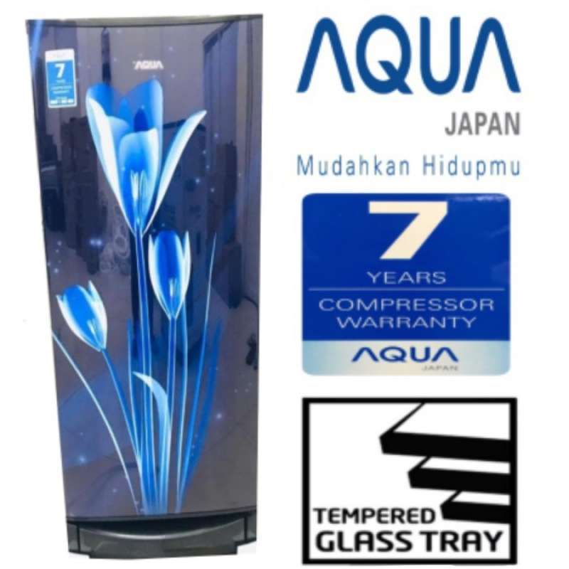 Promo Kulkas Aqua 190 Bunga 1 Pintu Aqr-d190 Lb/lk Diskon 23% Di Seller ...