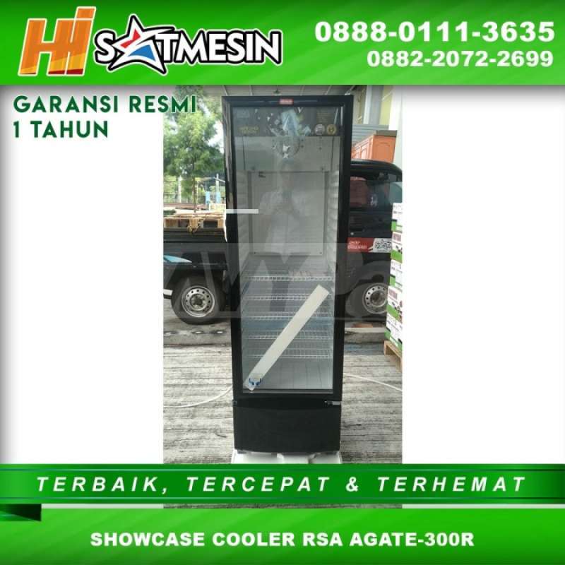 Promo Agate-300r Rsa Showcase / Display Cooler 1 Pintu 5 Rak Diskon 23% ...
