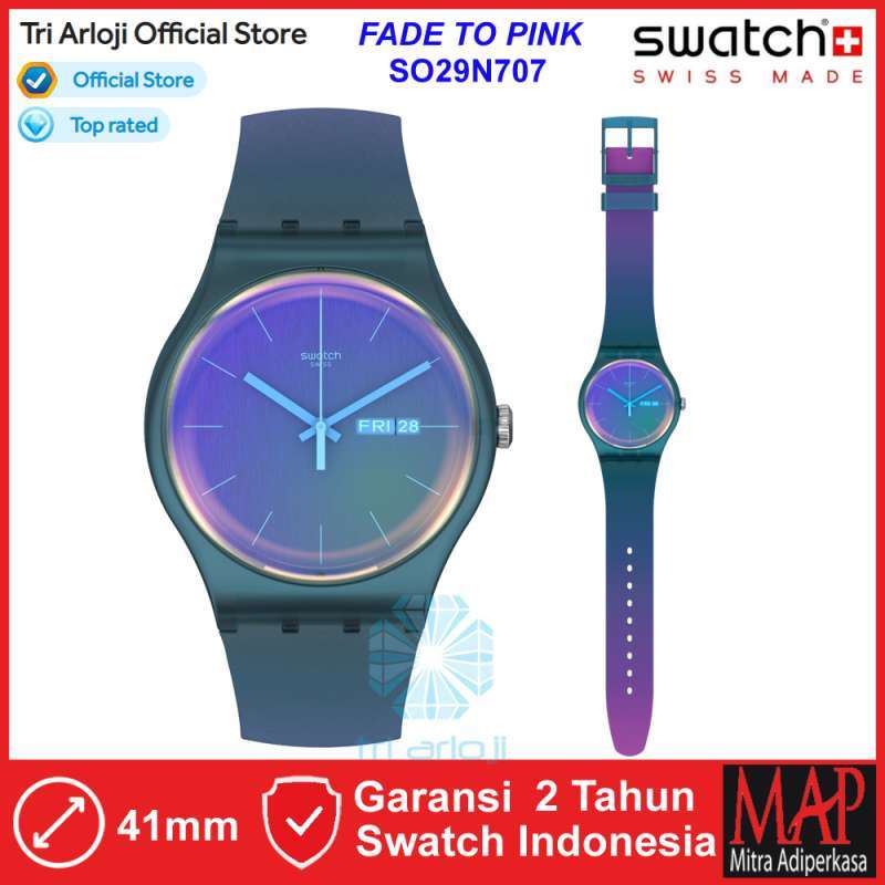 Promo Swatch So29n707 Fade To Pink Jam Tangan Pria Analog Original ...