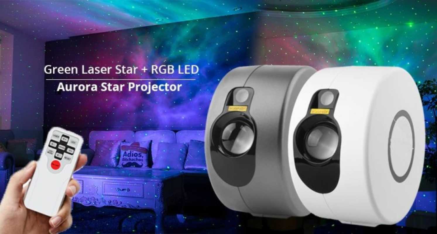 Promo Remote Laser Galaxy Sky Projector Aurora Led Rgb - Lampu ...