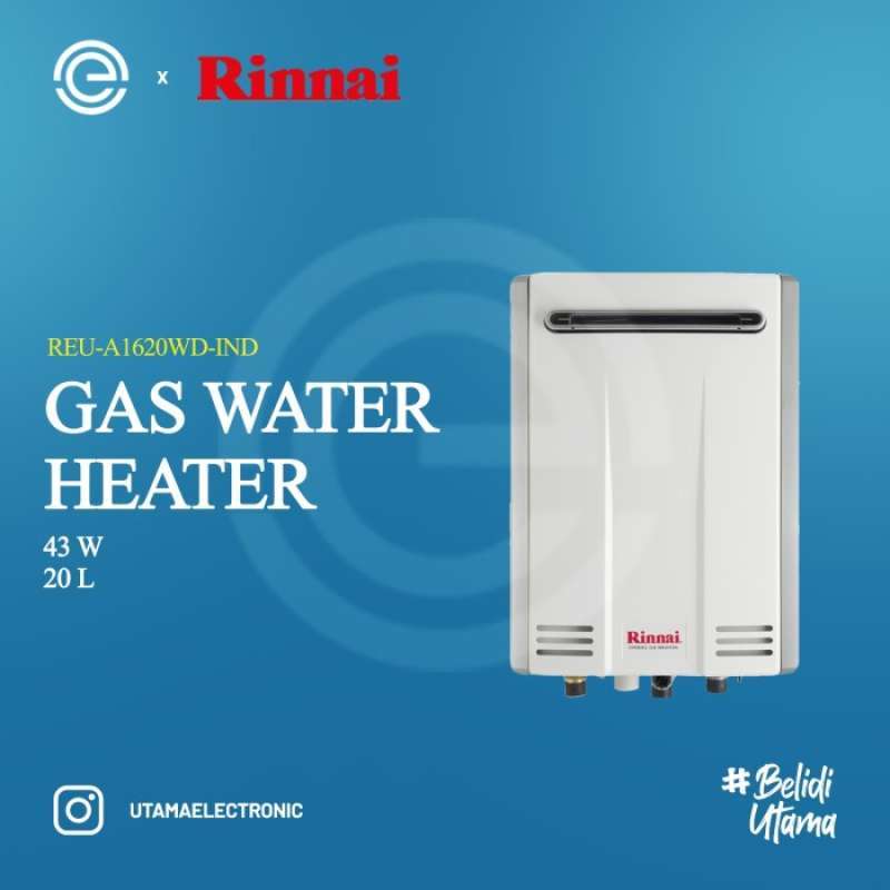 Promo Rinnai Water Heater Gas 20 Liter Reu-a1620wd-ind Diskon 50% Di Seller Miyauuuushp14 ...
