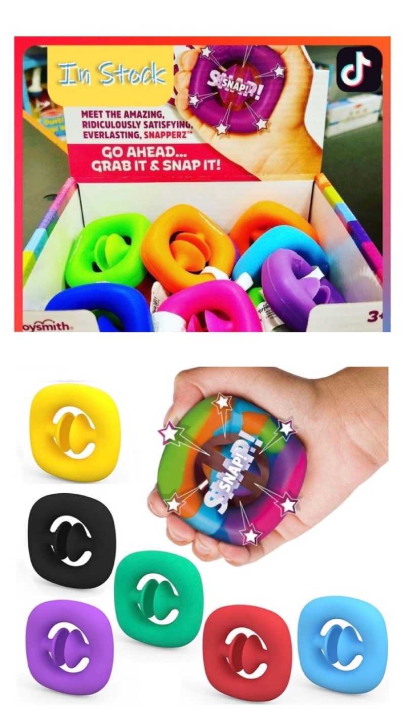 Promo Snapperz Unzip Toys Grip Ring Sensory Snapper Tiktok Fidget 2021 ...