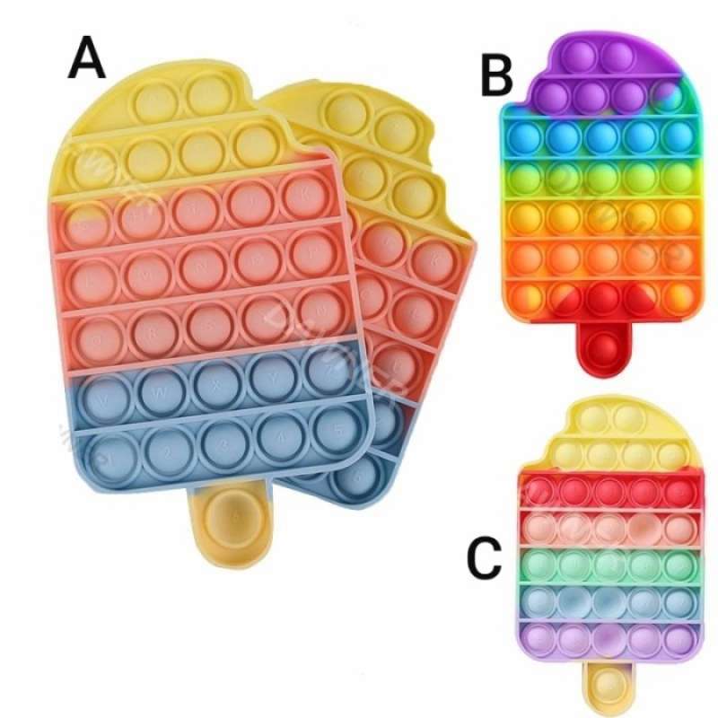 Promo Pop It Ice Cream Icecream Series Pop Its Fidget Toy Tiktok Anti ...