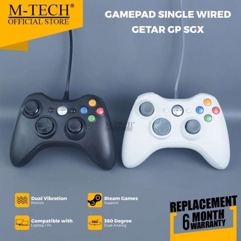 Jual Gamepad Stick Mtech Pc Xbox Kabel Wired USB Laptop Joystick ...