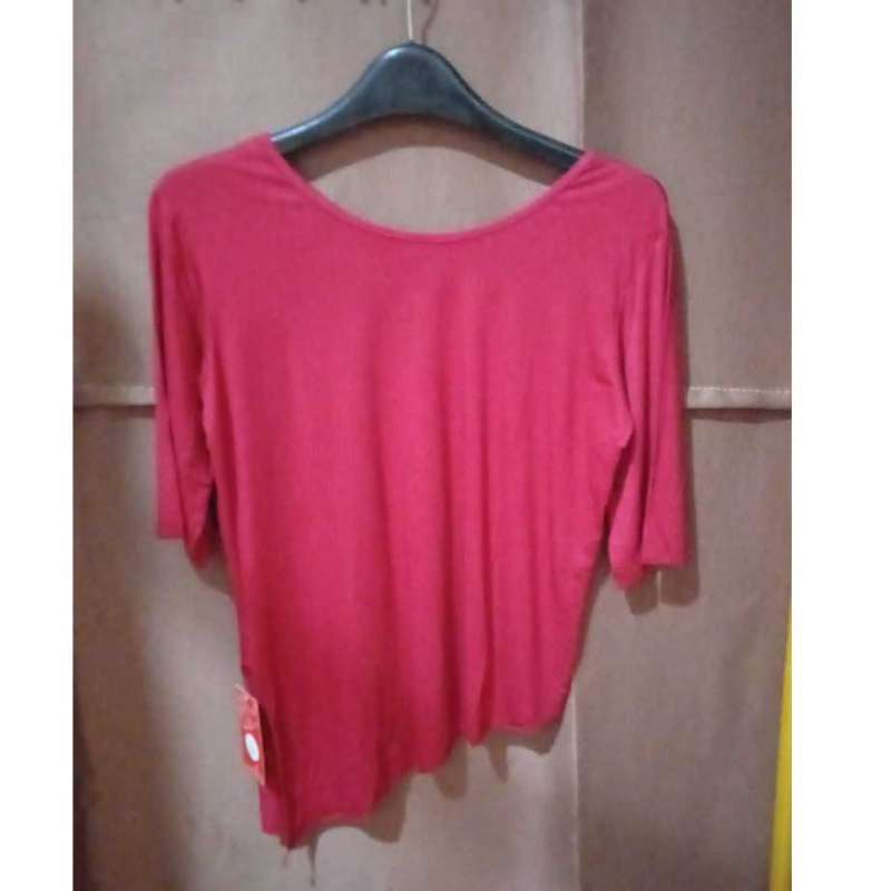 Jual Varian Warna Merah Muda Pink Size M L Xl Xxl Atasan Wanita Kaos ...