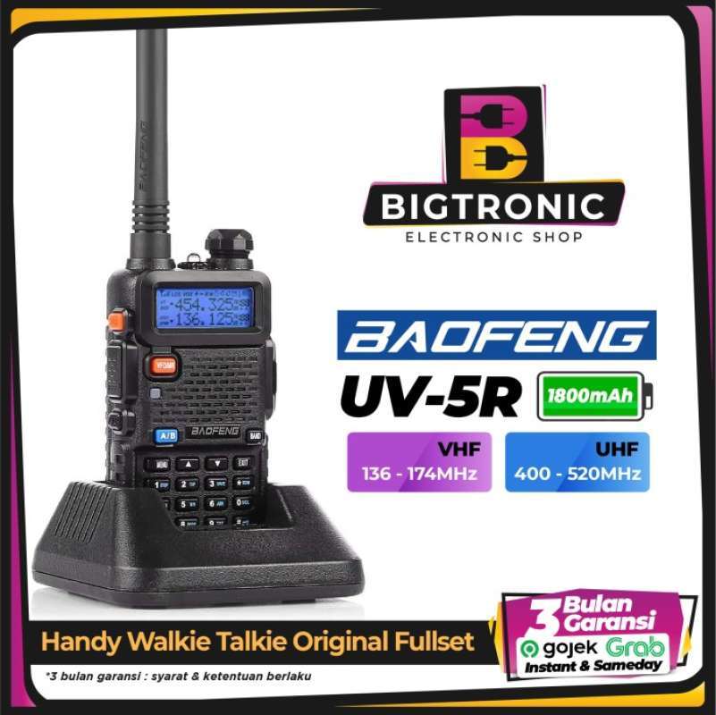 Jual Walkie Talkie Ht Handy Talkie Baofeng Uv5r/uv-5r Radio Ht Komunikasi Di Seller Noelle ...