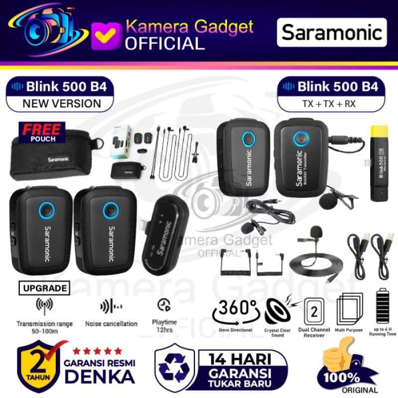 Jual Saramonic Blink 500 B4 New Version Wireless Mic Lightning Ios