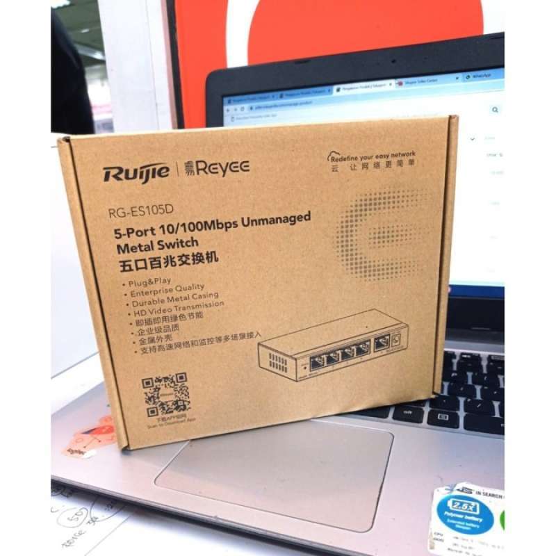 Jual Ruijie Rg-es105d 5-port 10/100 Mbps Unmanaged Switch With Steel Case Di Seller Noelle ...