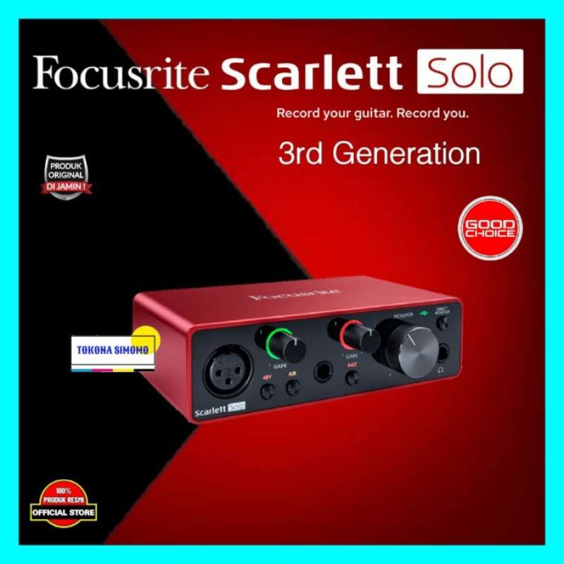 Promo Focusrite Scarlett Solo 3rd Generation Audio Interface ...