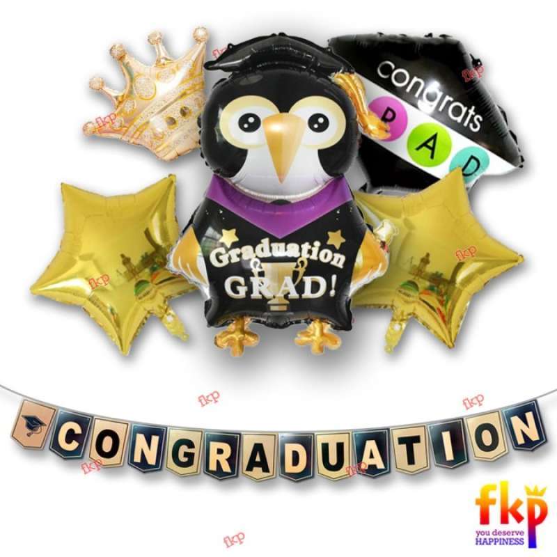 Promo Fun Kids Party - Paket Dekorasi Simple Graduation / Balon ...