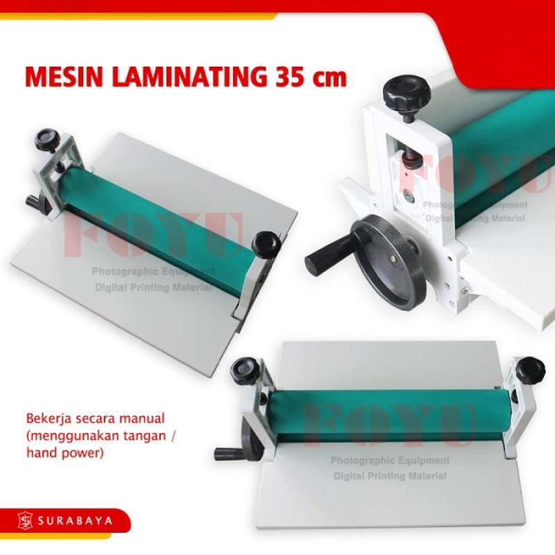 Jual Mesin Laminating Cold Dingin Rangka Besi Lebar 35 Cm Di Seller Owl ...