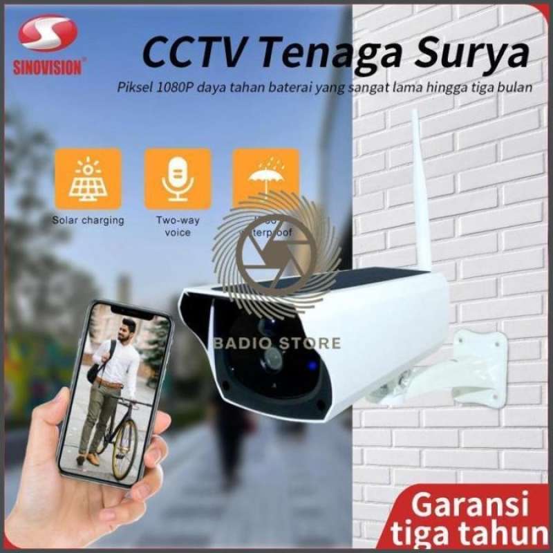 Jual Sinovision P2 Solar Cctv Luar Ruangan Ip66 Tahan Air Kamera ...