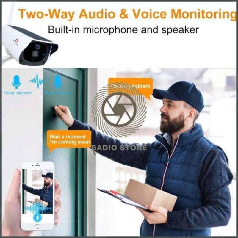 Jual Sinovision P2 Solar Cctv Luar Ruangan Ip66 Tahan Air Kamera ...