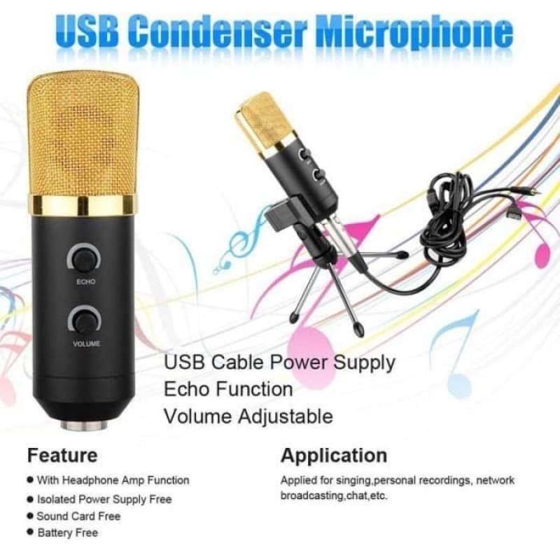 Promo Mic Condenser Taffware F100tl Usb Port With Stand Mic Diskon 23% ...