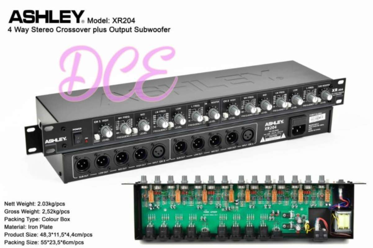 Promo Crossover Ashley Xr204 Xr 204 4way Stereo Diskon 23% Di Seller ...