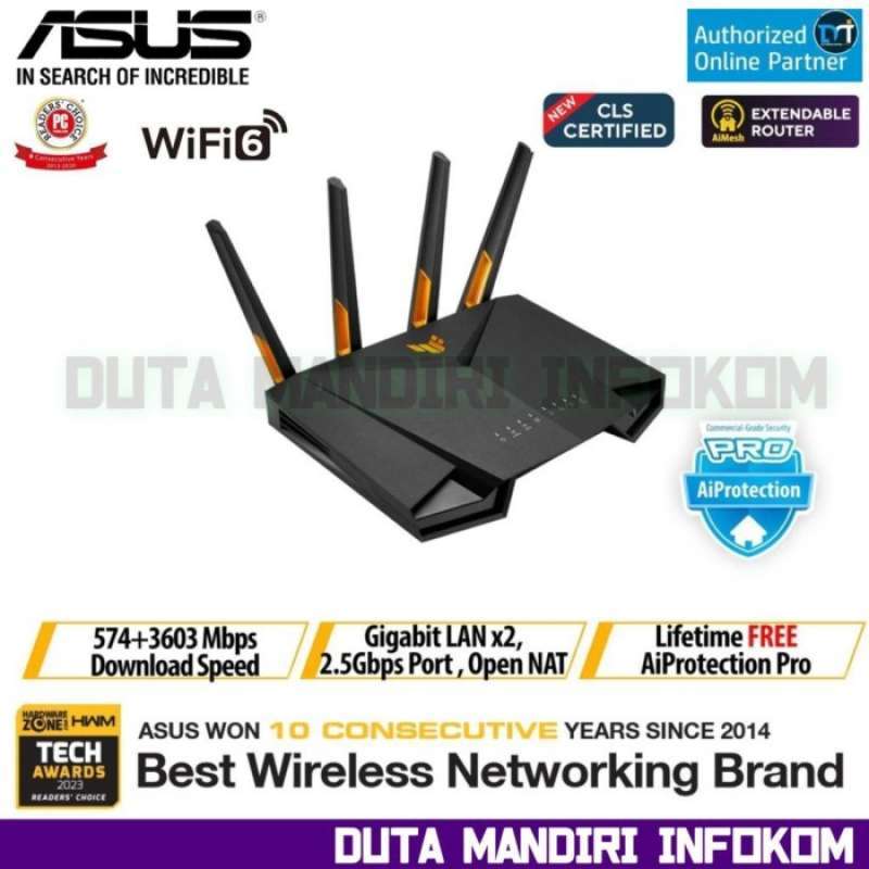 Promo Asus Tuf Ax4200 - Dual Band Wifi 6 Gaming Router With Aimesh ...