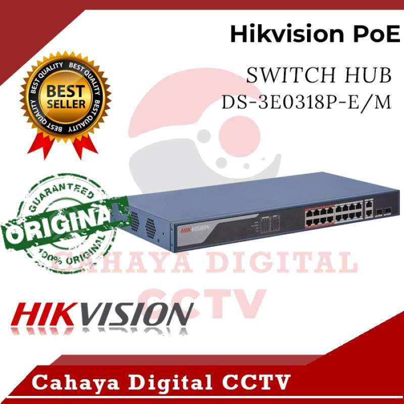 Promo Switch Hub Poe Hikvision Ds-3e0318p-e/m Diskon 23% Di Seller ...