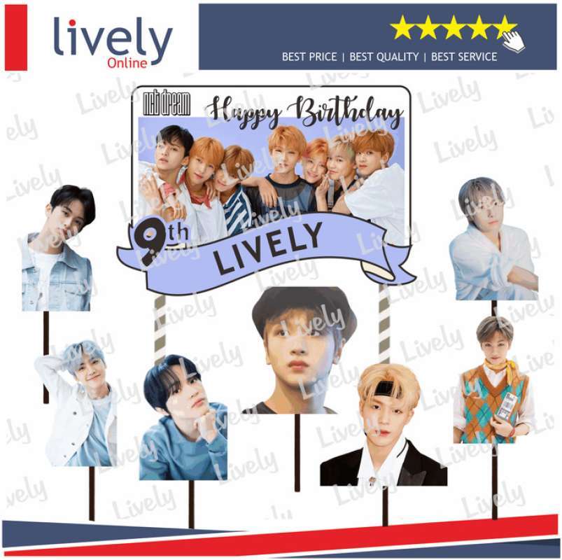 Promo Nama Cake Topper Karakter Nct 03 Hiasan Kue Ulang Tahun Diskon 23 ...