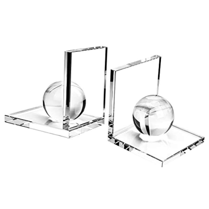 Jual Merrynine Innovative Crystal Clear Bookends With Crystal Ball Di ...