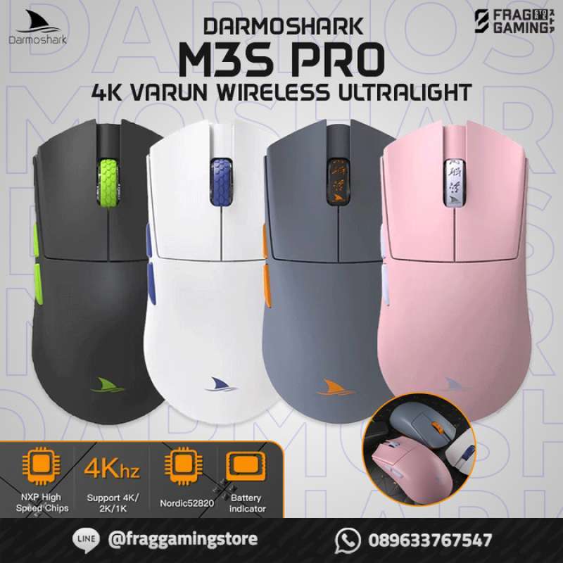 Promo 100% Produk Ori Darmoshark M3s Pro 4k Varun Wireless Ultra Light M3spro Gaming Mouse ...