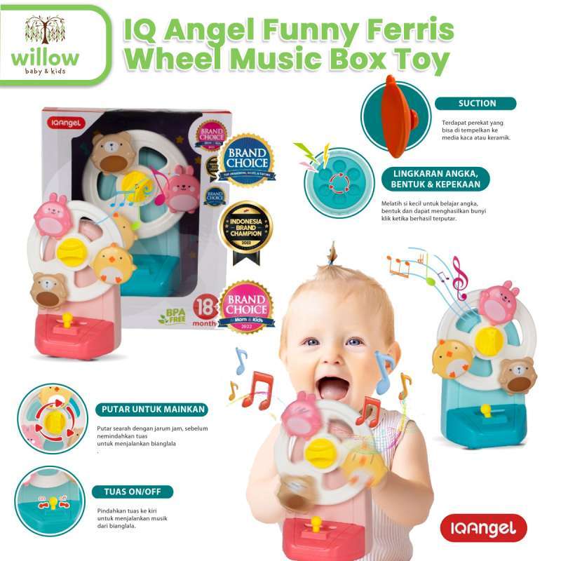 Jual Mainan Anak - Iq Angel Funny Ferris Wheel Music Box Toy Di Seller ...