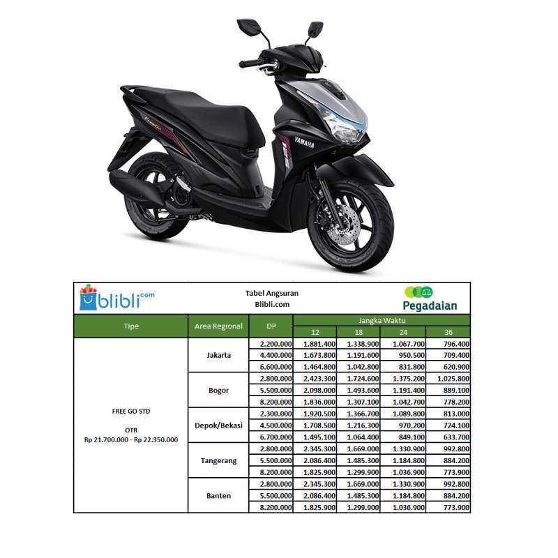 Jual Pegadaian - [dp] Yamaha Freego 125 Standard Sepeda Motor [otr ...
