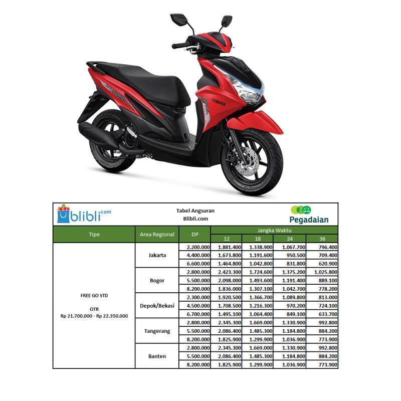 Jual Pegadaian - [dp] Yamaha Freego 125 Standard Sepeda Motor [otr ...