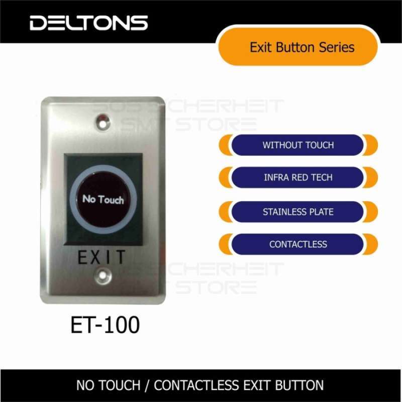 Promo No Touch Contactless Exit Button Access Control Diskon 50% Di ...