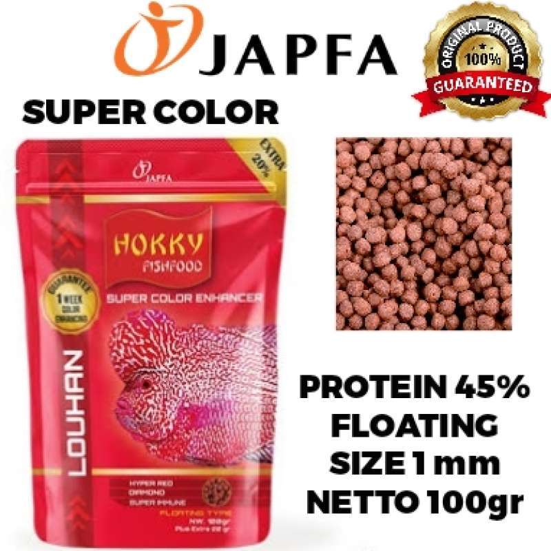 Promo Pelet Hokky Louhan Super Color Enhancer 100gr - Pellet Floating ...