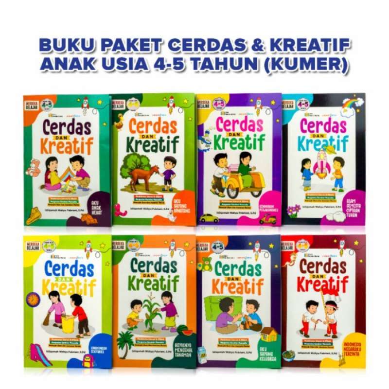 Jual Paket Buku Paud Tk Cerdas Dan Kreatif Usia 4-5 Tahun Kurikulum Merdeka Di Seller Noelle ...