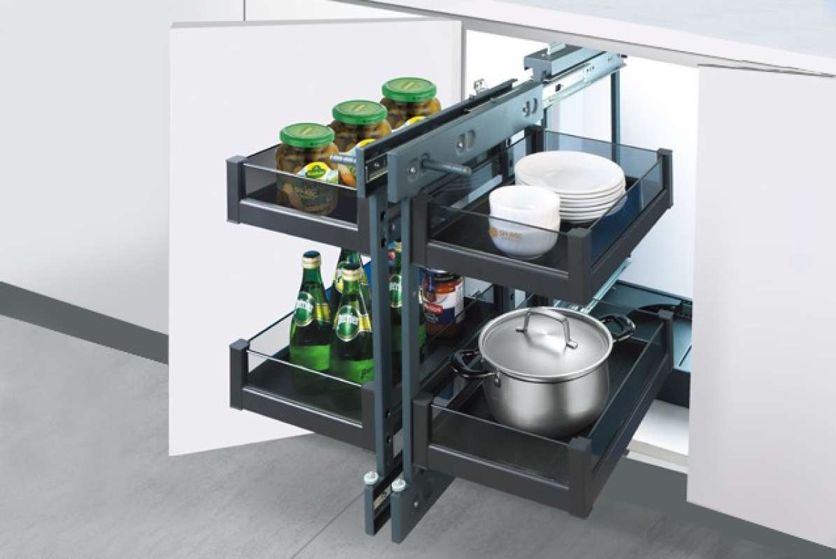 Promo Rak Sudut Magic Corner Basket Sh-abc Sh620-pq For Kitchen Diskon ...