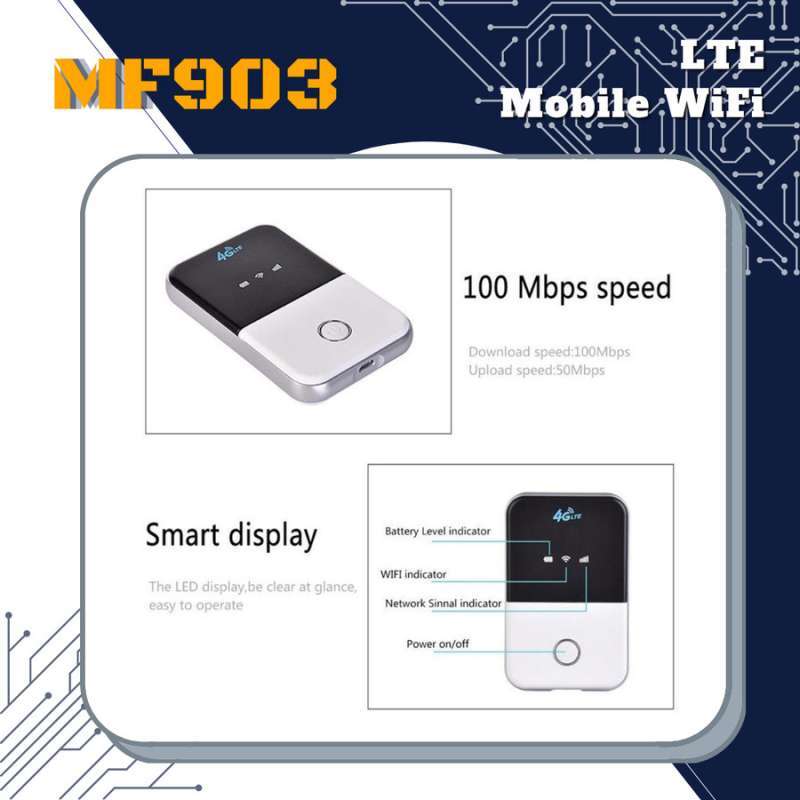 Promo Modem Mifi Mf903 4g Lte Wireless Mobile Wifi Modem Portable Wifi Unlock All Operator ...