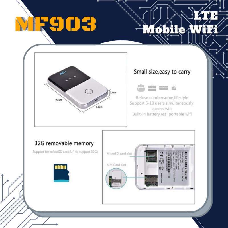 Promo Modem Mifi Mf903 4g Lte Wireless Mobile Wifi Modem Portable Wifi ...
