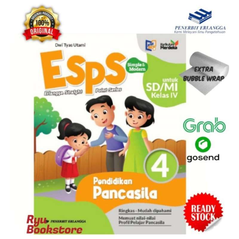 Jual Esps Pendidikan Pancasila Kelas 4 Sd/mi Kurikulum Merdeka - Erlangga Di Seller Hachi ...