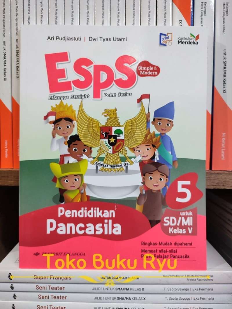 Jual Esps Pendidikan Pancasila Revisi Kelas 5 Sd Kurikulum Merdeka Erlangga Di Seller Hachi ...
