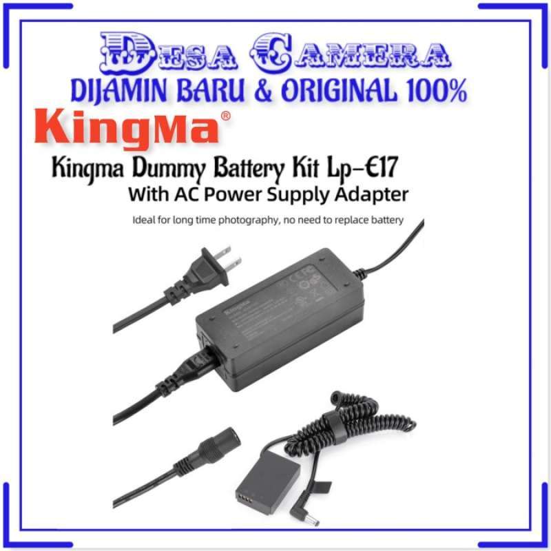 Jual Kingma Dummy Battery Kit Canon Lp-e17 Indoor With Ac Power Supply ...