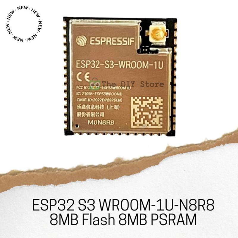 Jual Esp32 S3 Wroom Esp32-s3-wroom-1u Chip Module 8mb Psram - N16r8 (16mb) Di Seller Sangninja ...