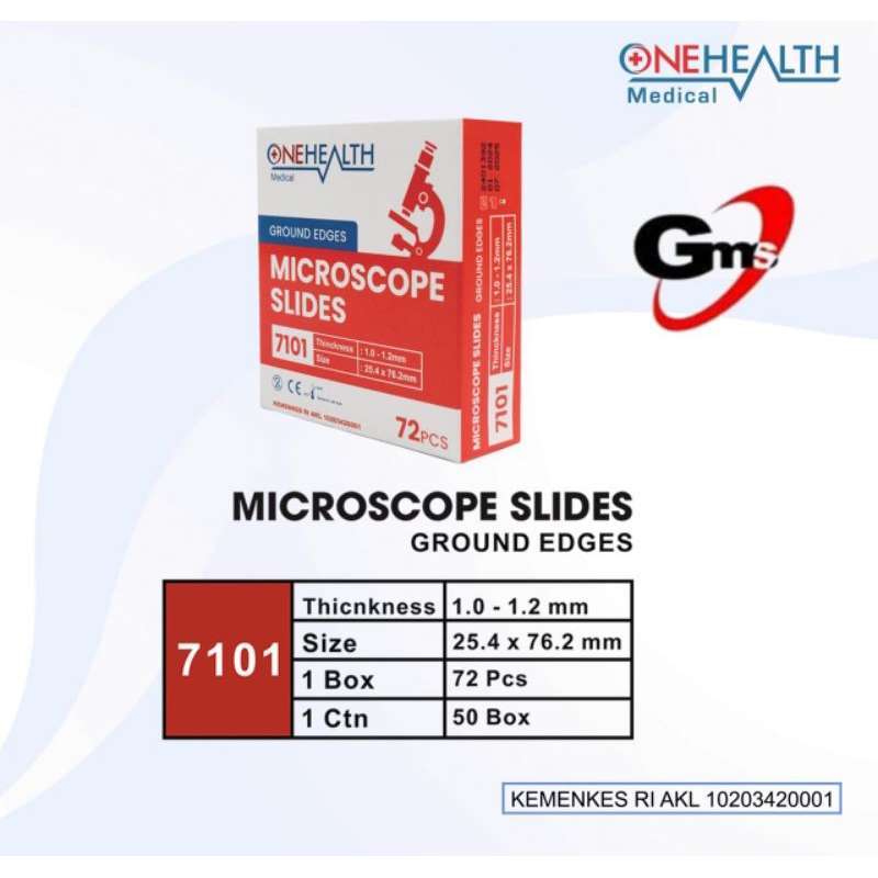 Jual Microscope Slide 7101 / Objek Glass 7101 General Care / Onehealth ...