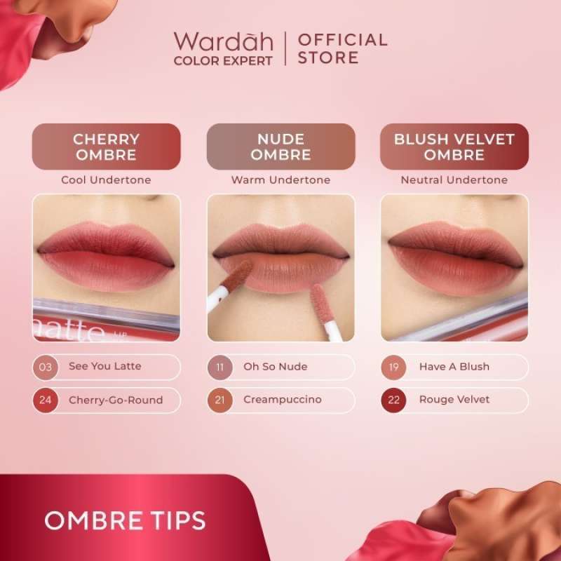 Jual Wardah Matte Lip Cream - Warna Intense Dan Tahan Lama - Matte ...