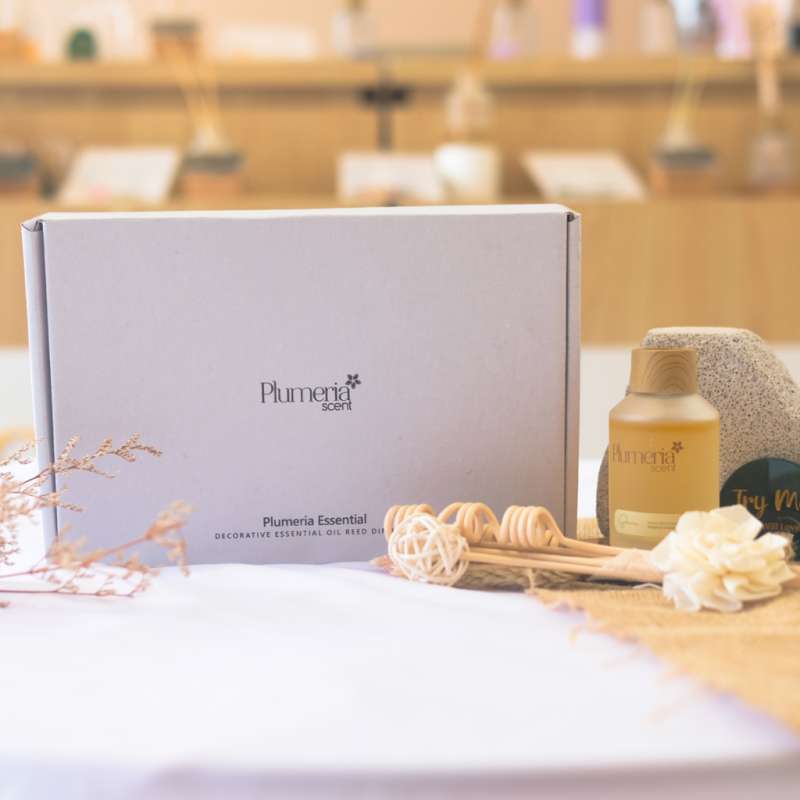 Jual Plumeria Scent Essential Oil Reed Diffuser - Sukaria (bergamot ...