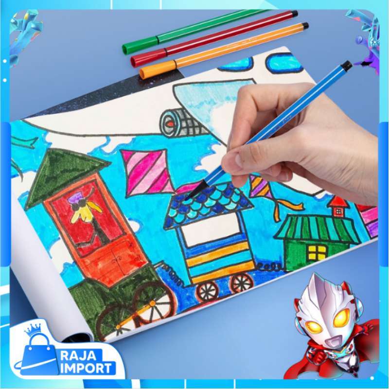 Promo Raja Import S6116 Painting Book Motif Karakter / Buku Gambar ...