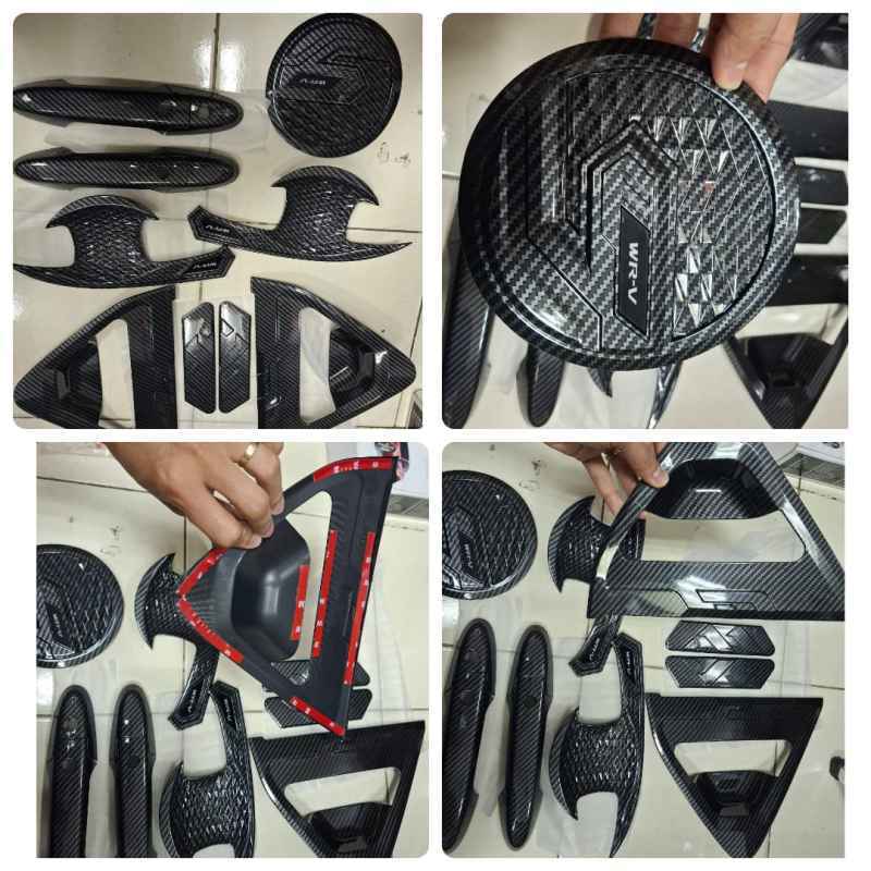 Jual Paket Cover Handle Dan Outer Handle Honda Wrv 2022 Carbon + Hitam ...