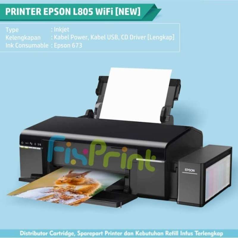 Promo Epson L805 Wifi Photo Printer Diskon 33% Di Seller Azzana Storee ...