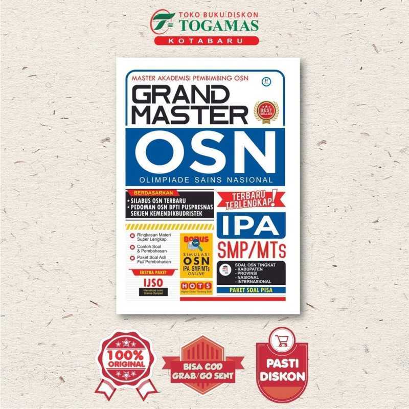 Jual Grand Master Osn Ipa Smp/mts - Master Akademisi Pembimbing Osn Di ...