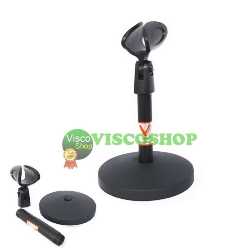 Promo Stand Microphone V Series Tiang Lurus 10 Cm Stand Mic Meja Dan ...