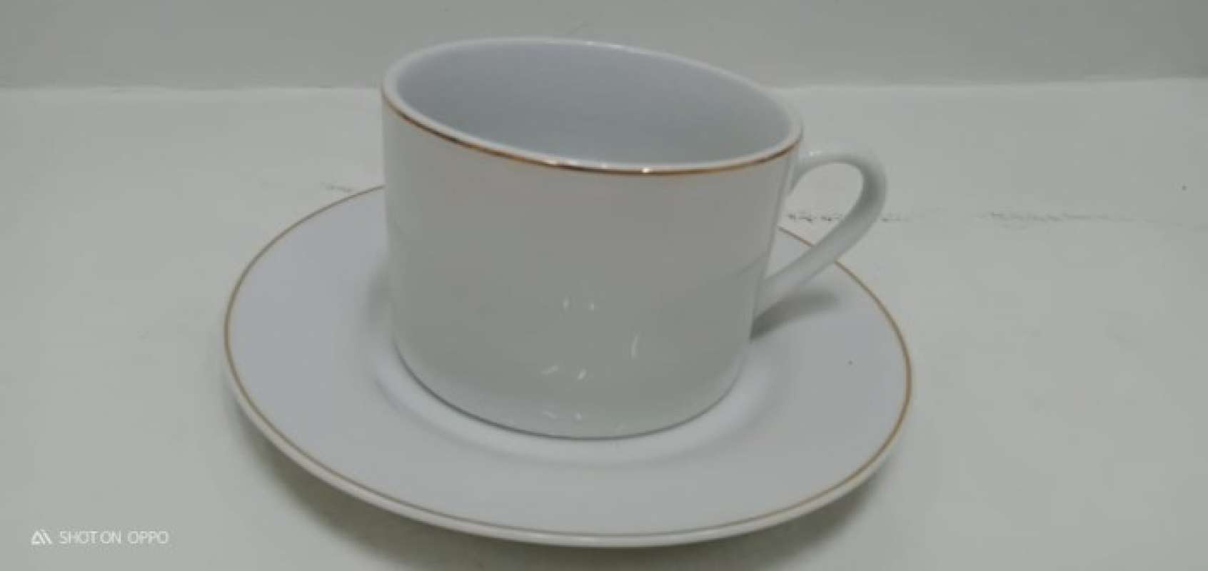 Jual (6 Pcs) Cangkir Set Hw (lis Emas) I Cup And Saucer I Tea Set Hw ...