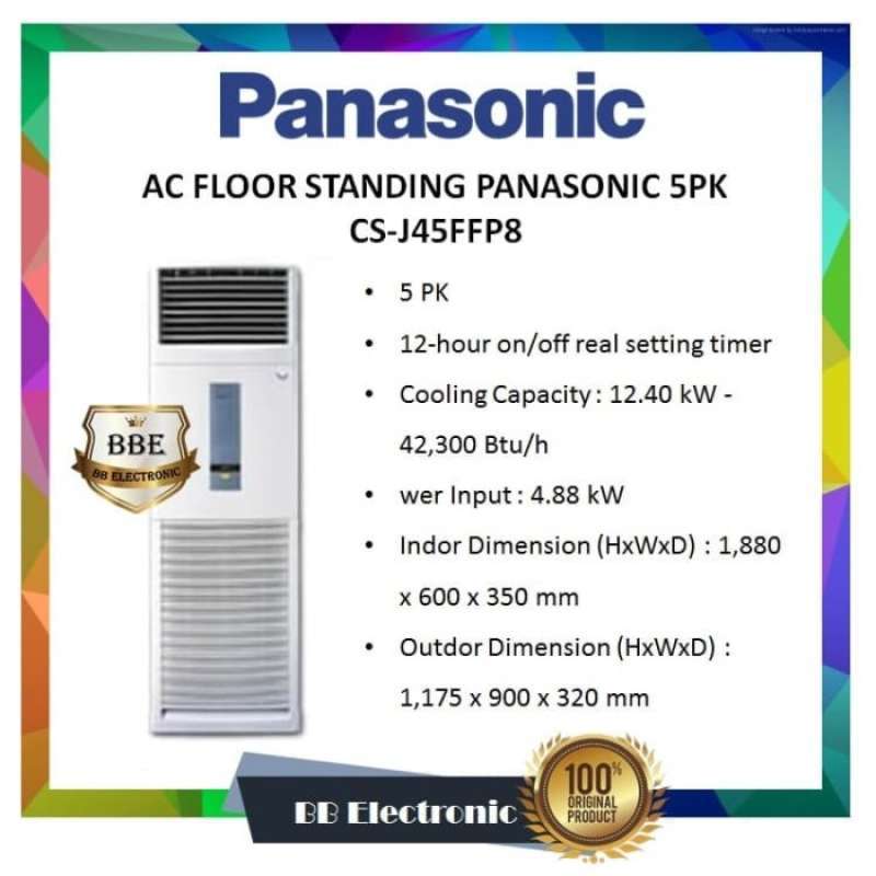 Jual Ac Floor Standing Panasonic 5pk Cs-j45ffp8 Di Seller Rosaria ...
