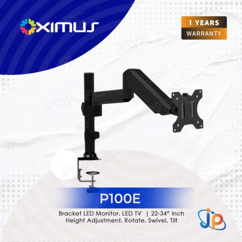 Jual Oximus P100e - Desk Mount Bracket Led Monitor 22 - 34 Inch Di ...