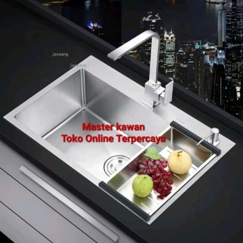 Promo Paket Lengkap Kitchen Sink Inobe 6045 + Kran Kotak Stainless Sus ...
