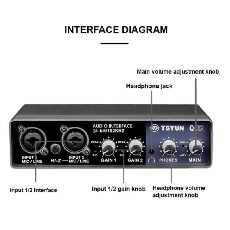 Promo Sound Card Microphone Hi-fi Audio Amplifier Usb 2.0 Live ...